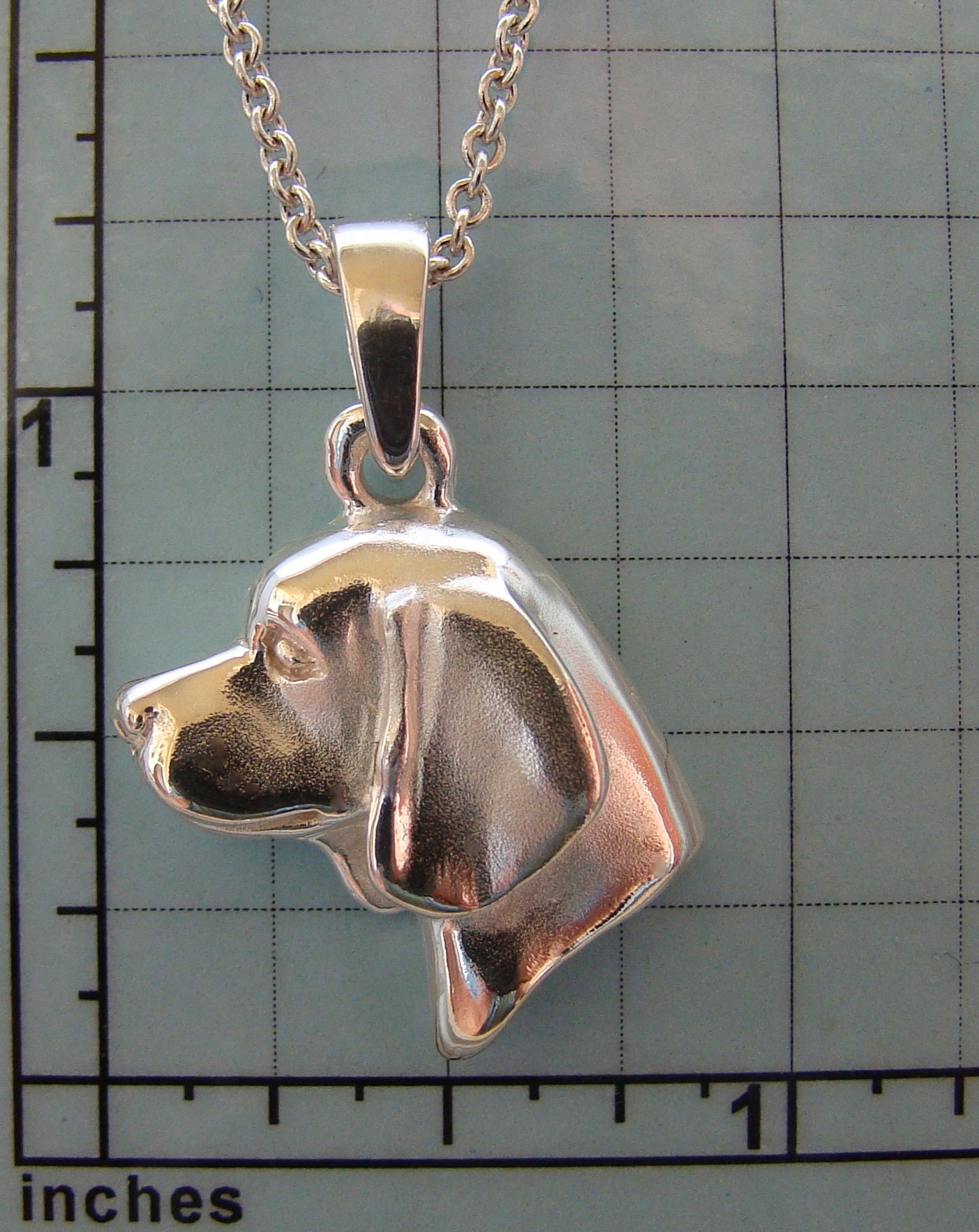 Sterling Silver Beagle Large Head Study Ring | Etsy