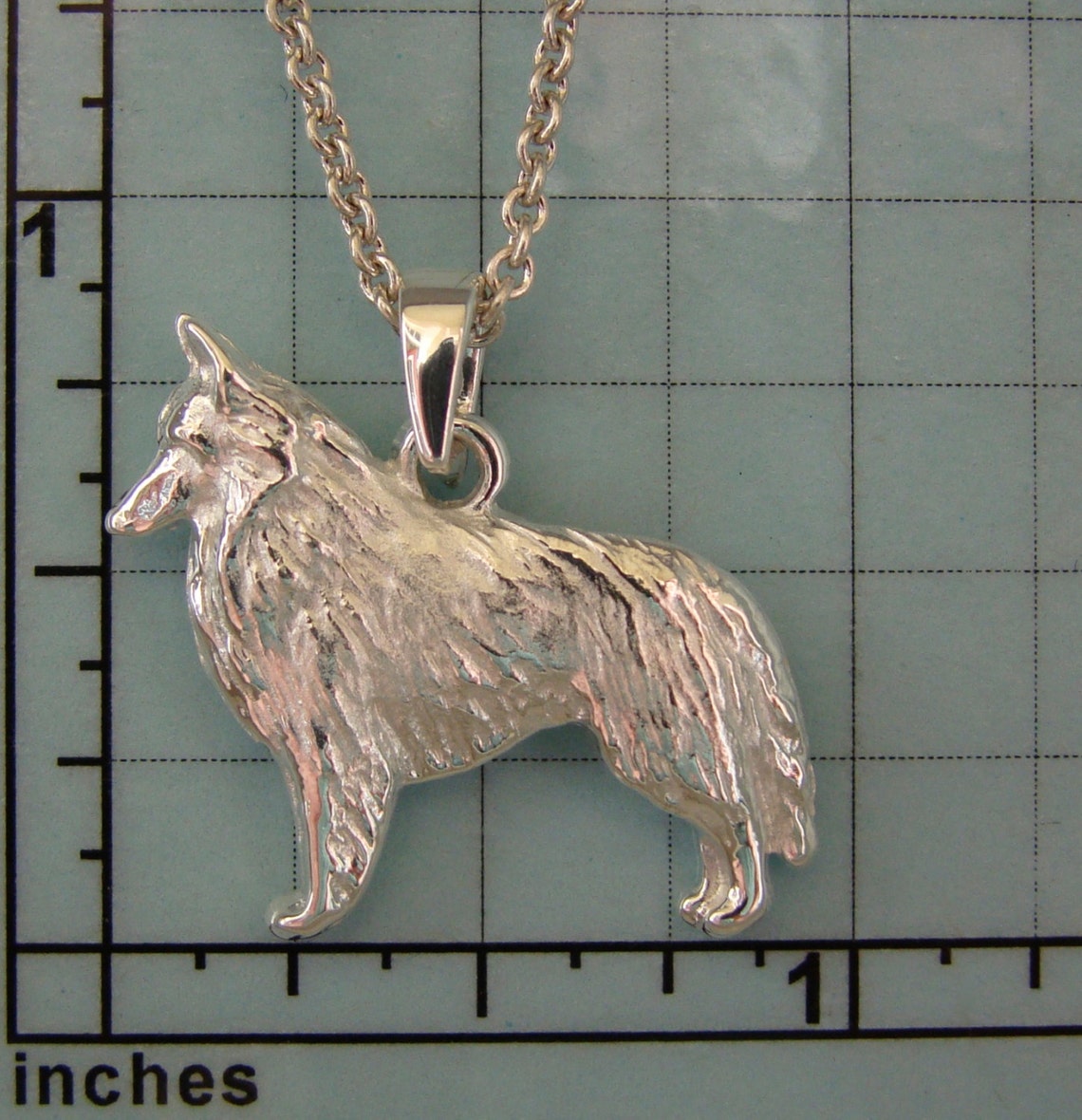 Small Sterling Silver Belgian Tervuren / Belgian Sheepdog - Etsy