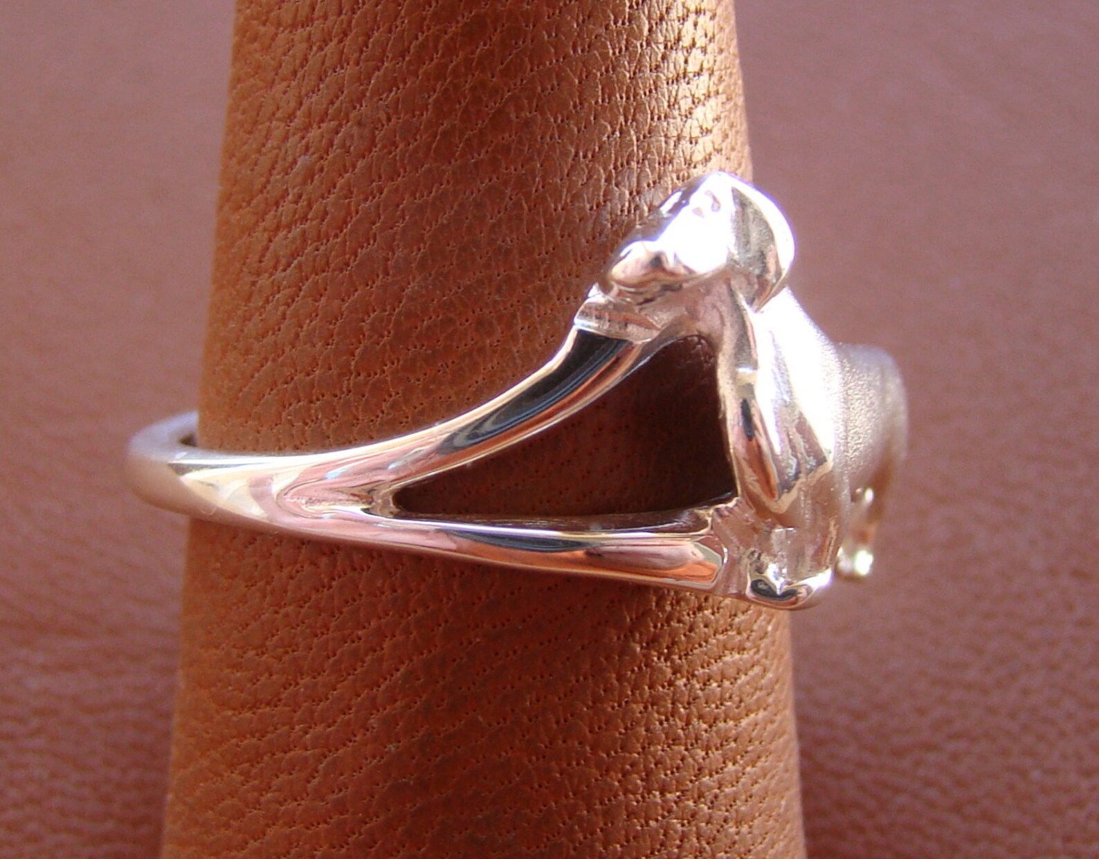Sterling Silver Smooth Dachshund Standing Study Ring - Etsy