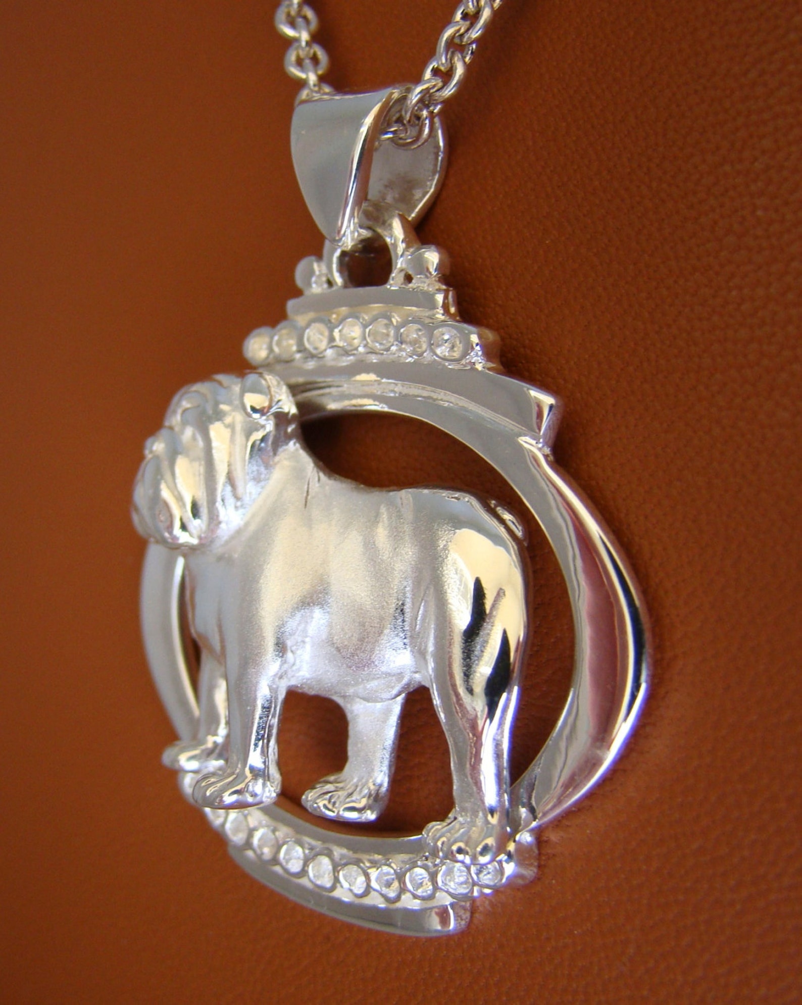 Large Sterling Silver Bulldog / English Bulldog Standing Study - Etsy