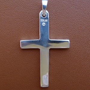 Large Sterling Silver Silver Hand Made Cross - Etsy