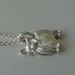 Small Sterling Silver Papillon Pendant - Etsy