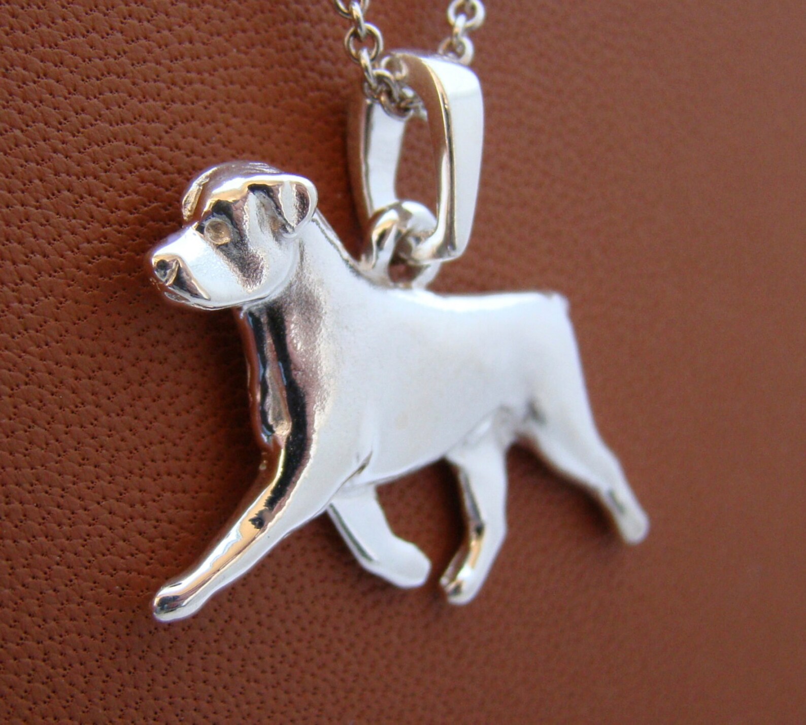 Small Sterling Silver Rottweiler Moving Study Pendant - Etsy Canada