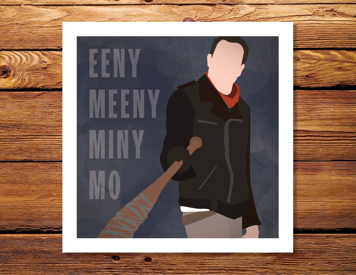 The Walking Dead - Negan 8"x8" Giclee Print - Etsy