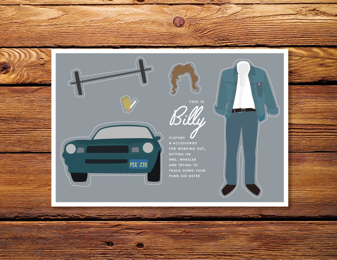 Stranger Things - Billy 4" X 6" Giclee Print - Etsy