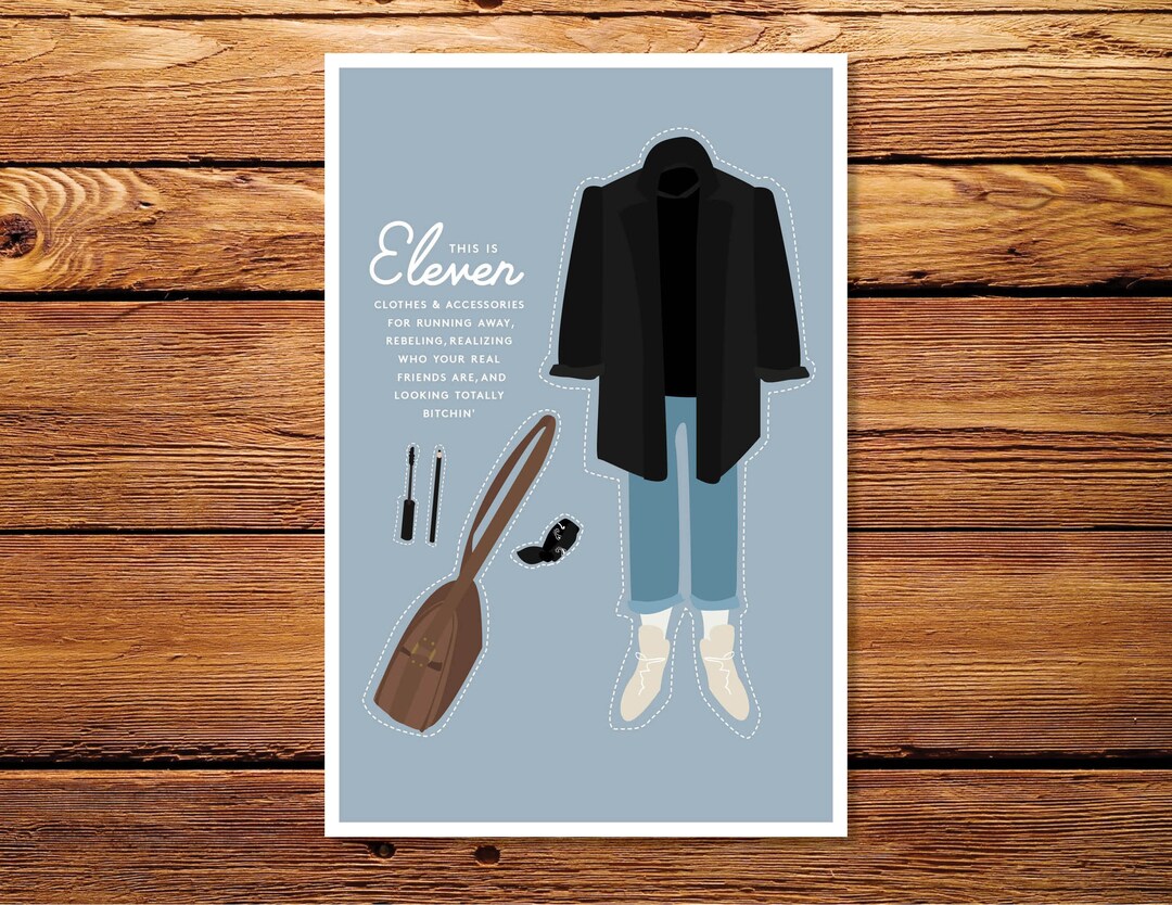 Stranger Things Eleven Bitchin' 4x6 Giclee Print - Etsy
