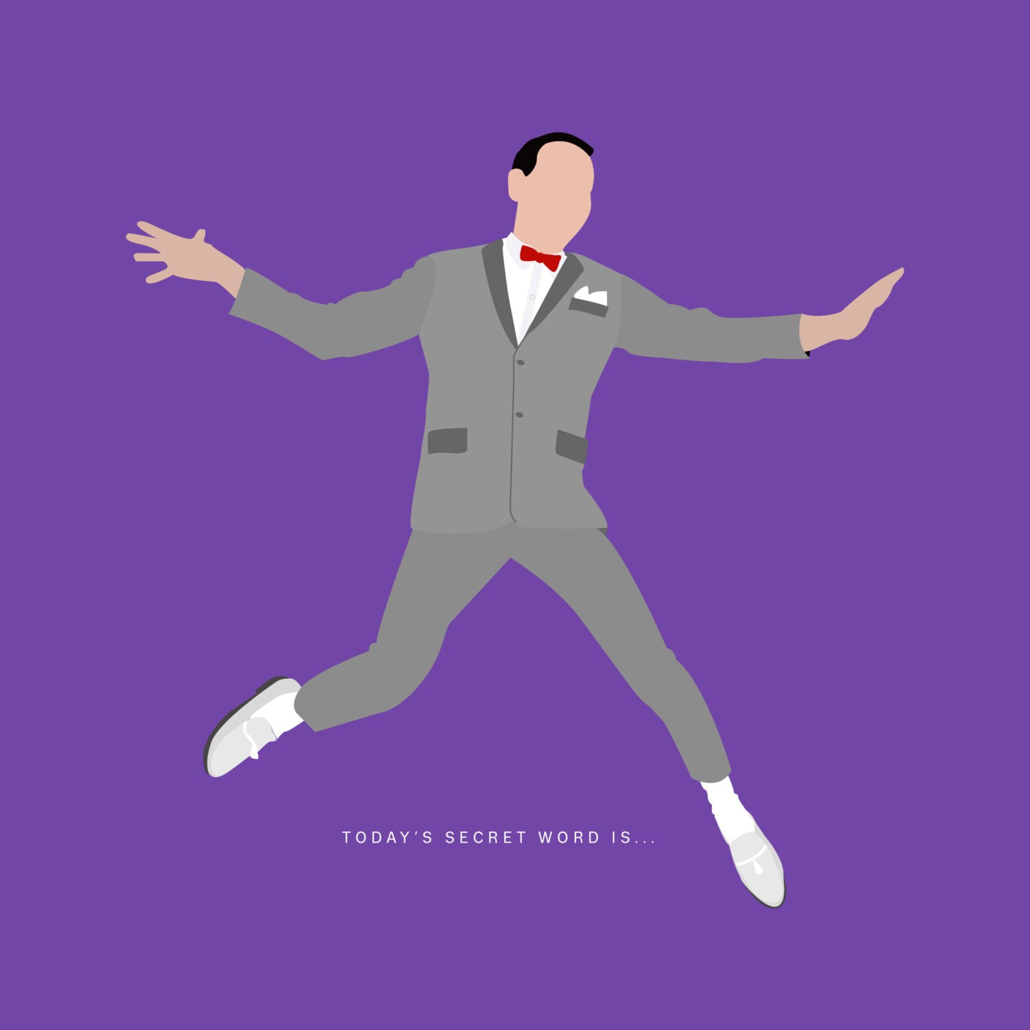 Pee-wee Herman 8x8 Giclee Print - Etsy