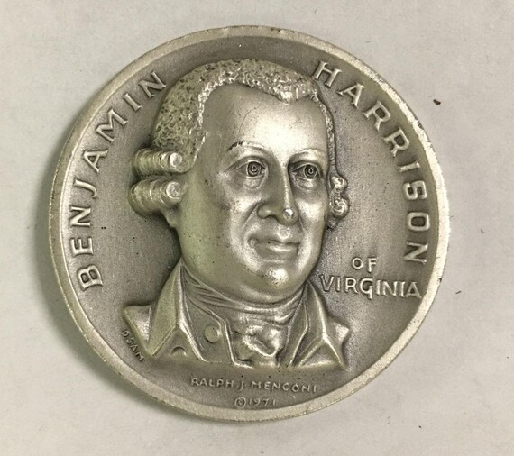 Benjamin Harrison .999 Fine Silver Collectible Medal Coin | Etsy