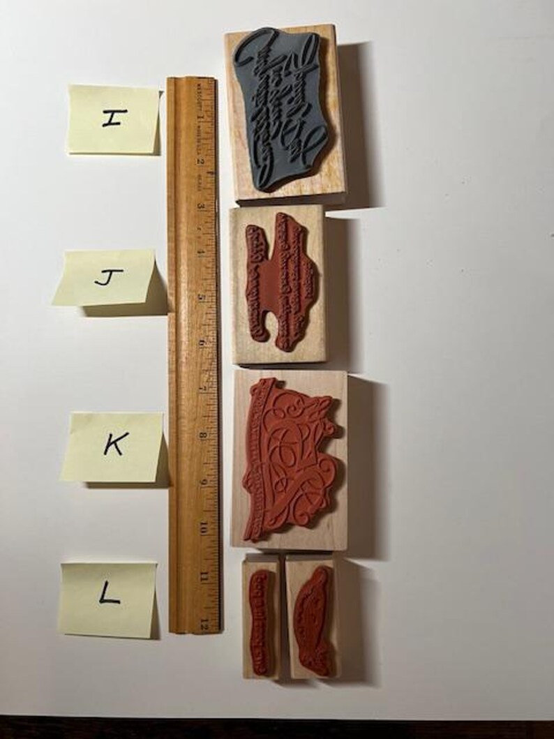 Vintage Wooden Rubber Stamps! WEDDING, ANNIVERSARY Your Choice! Most ...