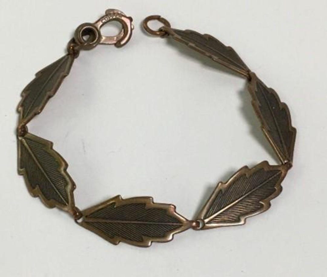 Antique Copper Leaf Bracelet! Lovely Design Perfect for Autumn! Welcome Fall in Style With ...