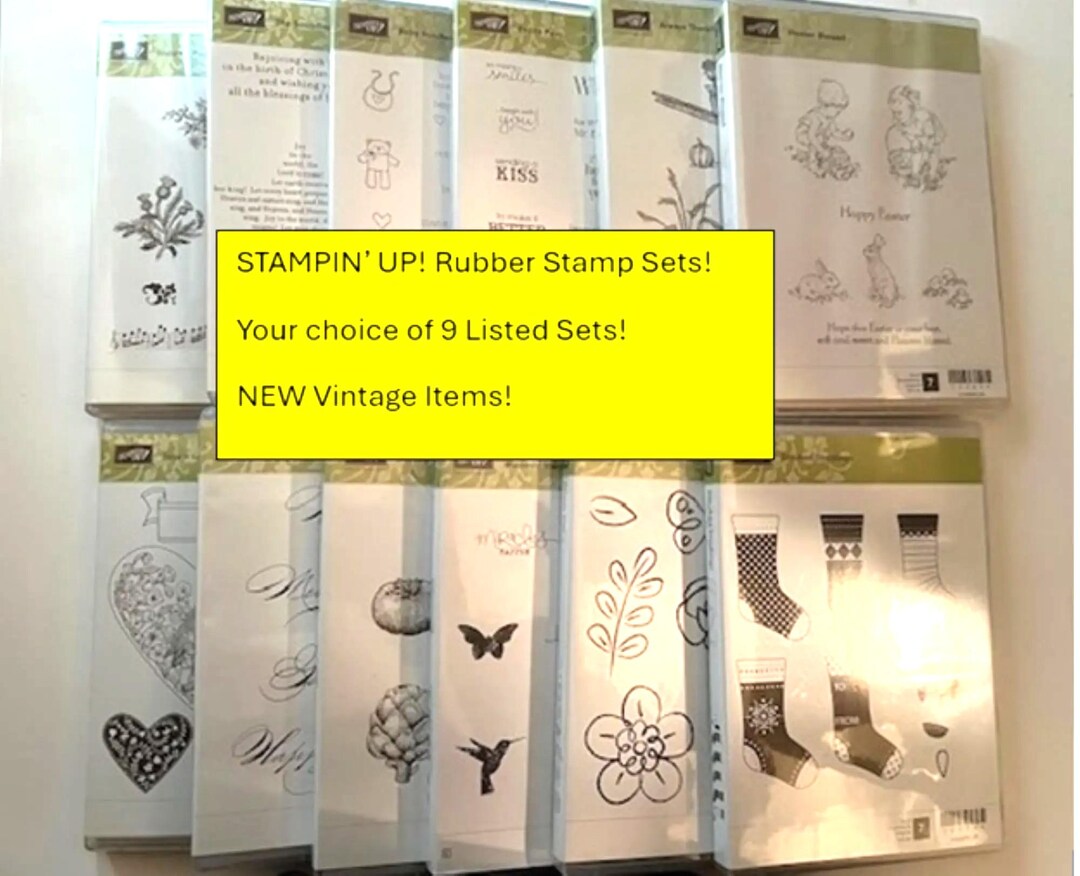 Stampin' Up! Rubber Stamp Set Kits for Scrapbooking, Junk Journals ...
