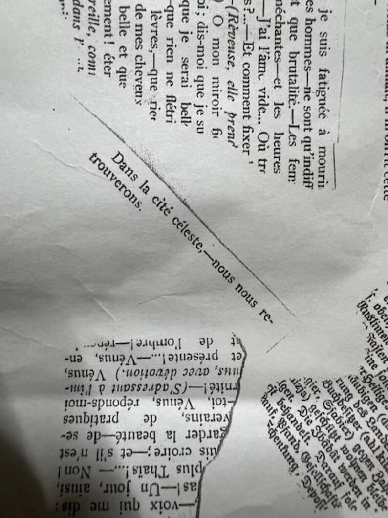 7 FOREIGN TEXT and Quotes! Artsy Vintage Unmounted Rubber Stamps HIGH ...