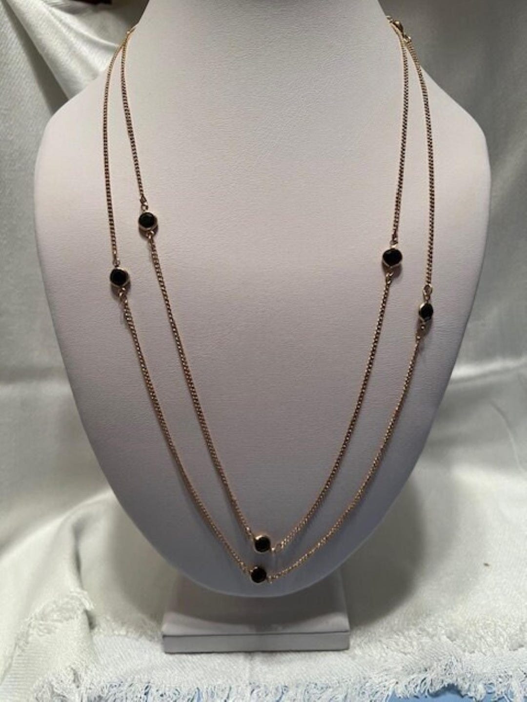 Vintage Sarah Coventry Sparkle by the Yard Jet Necklace 1977 Awesome ...