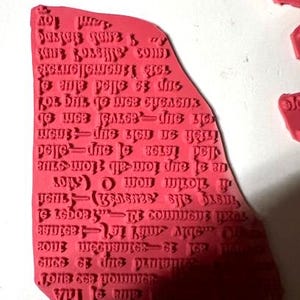 Vintage Rubber Stamps! 7 FOREIGN TEXT and Quotes! Artsy Vintage ...