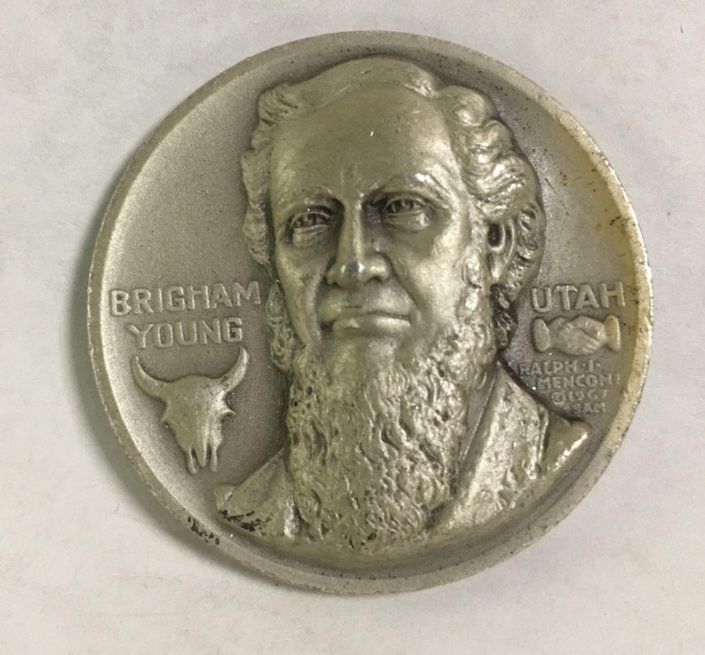 Brigham Young .999 Fine Silver Collectible Medal Coin, Medallic Art Co ...