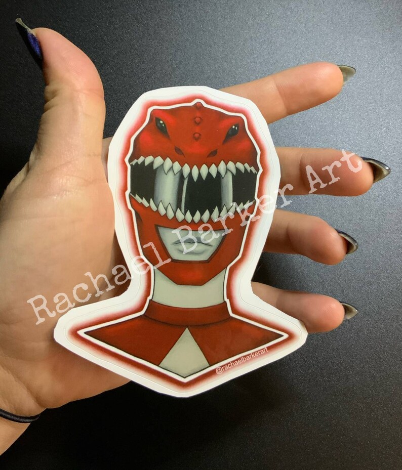 Mighty Morphin Power Rangers Vinyl Sticker, Laptop Decal, Bumper ...