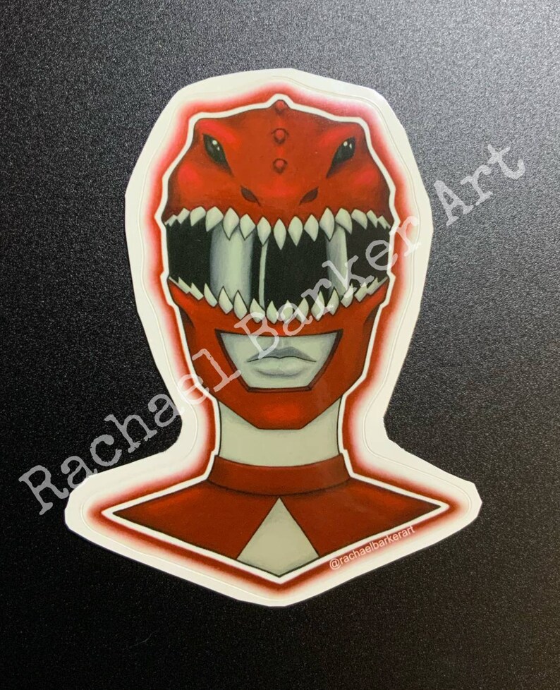 Mighty Morphin Power Rangers Vinyl Sticker, Laptop Decal, Bumper ...