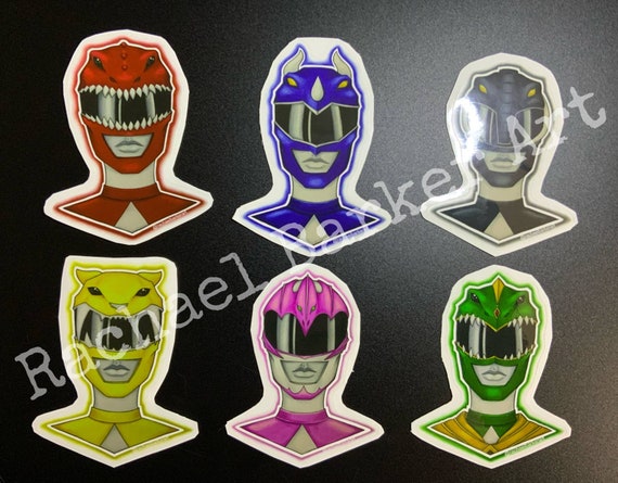 Mighty Morphin Power Rangers Vinyl Sticker Laptop Decal | Etsy