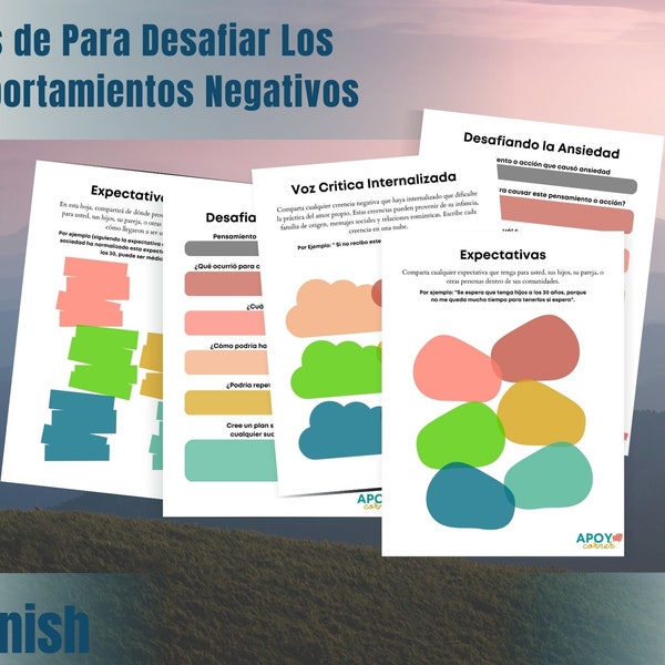 Spanish Therapy Worksheets - Etsy