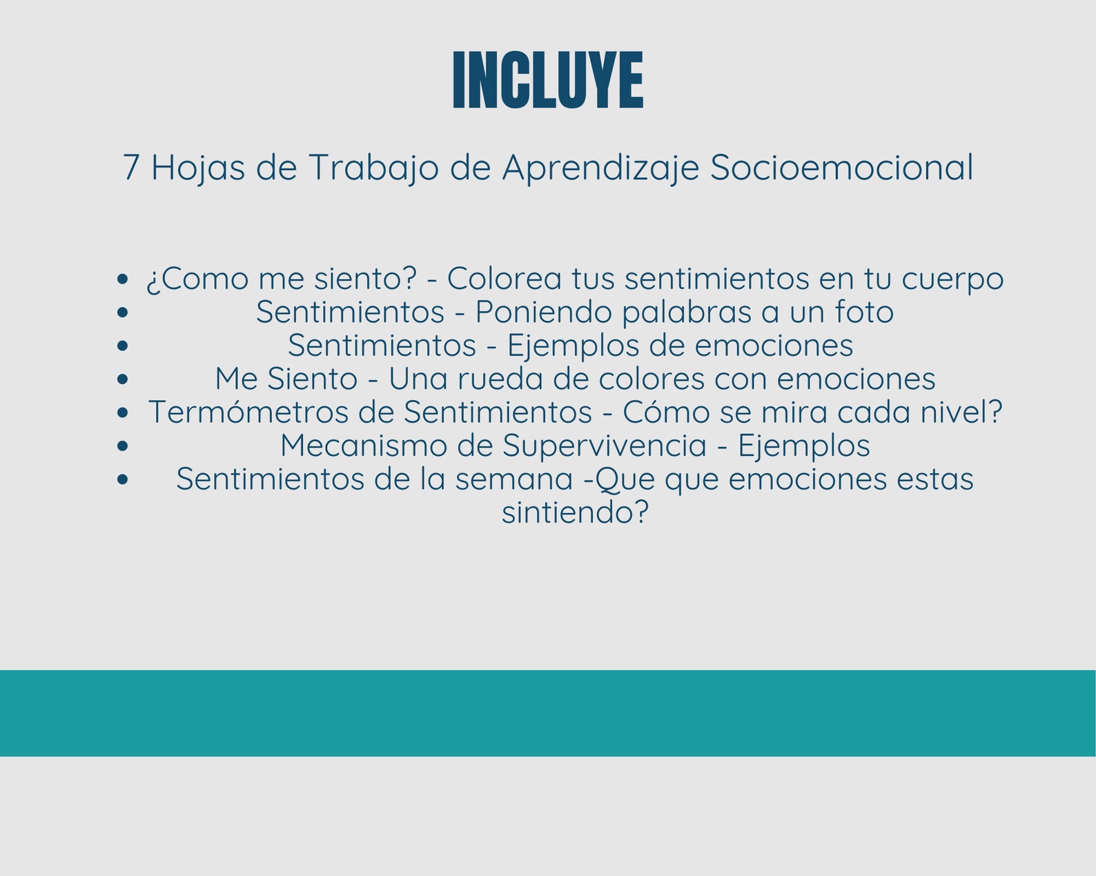 Social Emotional Learning Worksheets in Spanish Hojas De Trabajo De ...