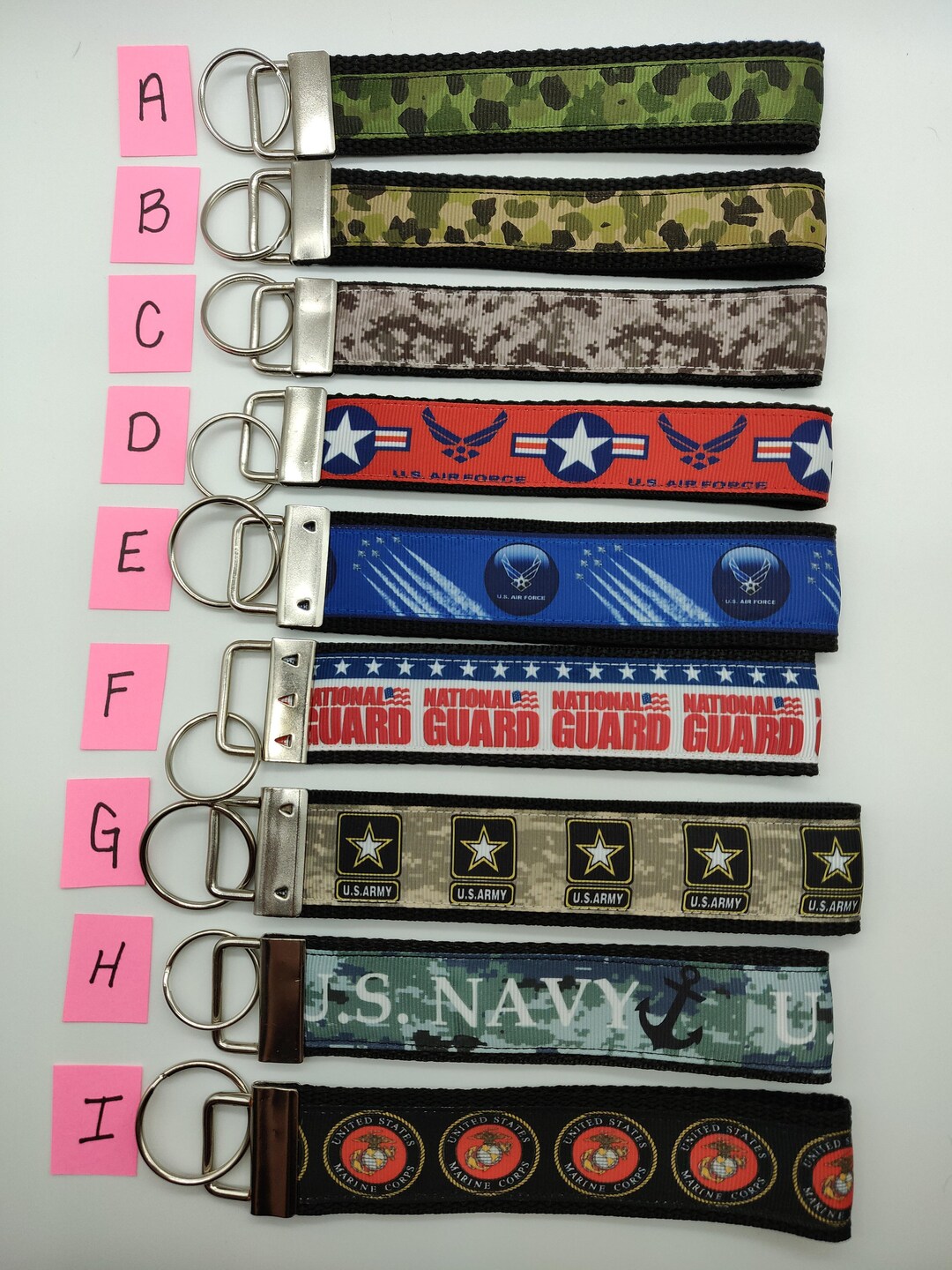 Military Key Chain (multiple Choices) - Etsy