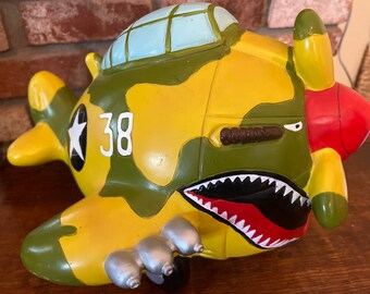 Airplane Piggy Bank - Etsy