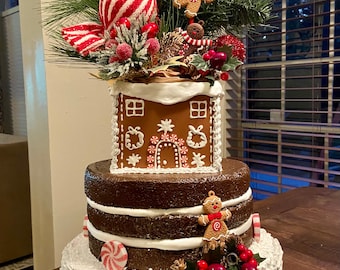 Fake Christmas Cake - Etsy