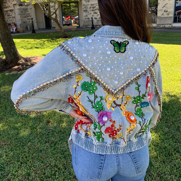 Patch Denim Jacket - Etsy