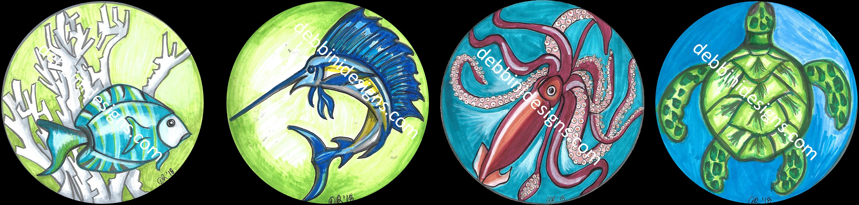 Under the Sea Vinyl Sticker Pack - Etsy