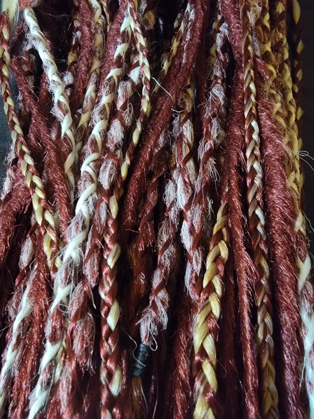 Cherry Pie, Accent Set of 5, DE Synthetic Dreadlock Extensions - Etsy