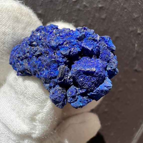 Vibrant Blue Azurite Crystal Cluster From Arizona.electric Blue Azurite With Fully Formed Terminated Crystals.raw Natural Beautiful Crystal Etsy