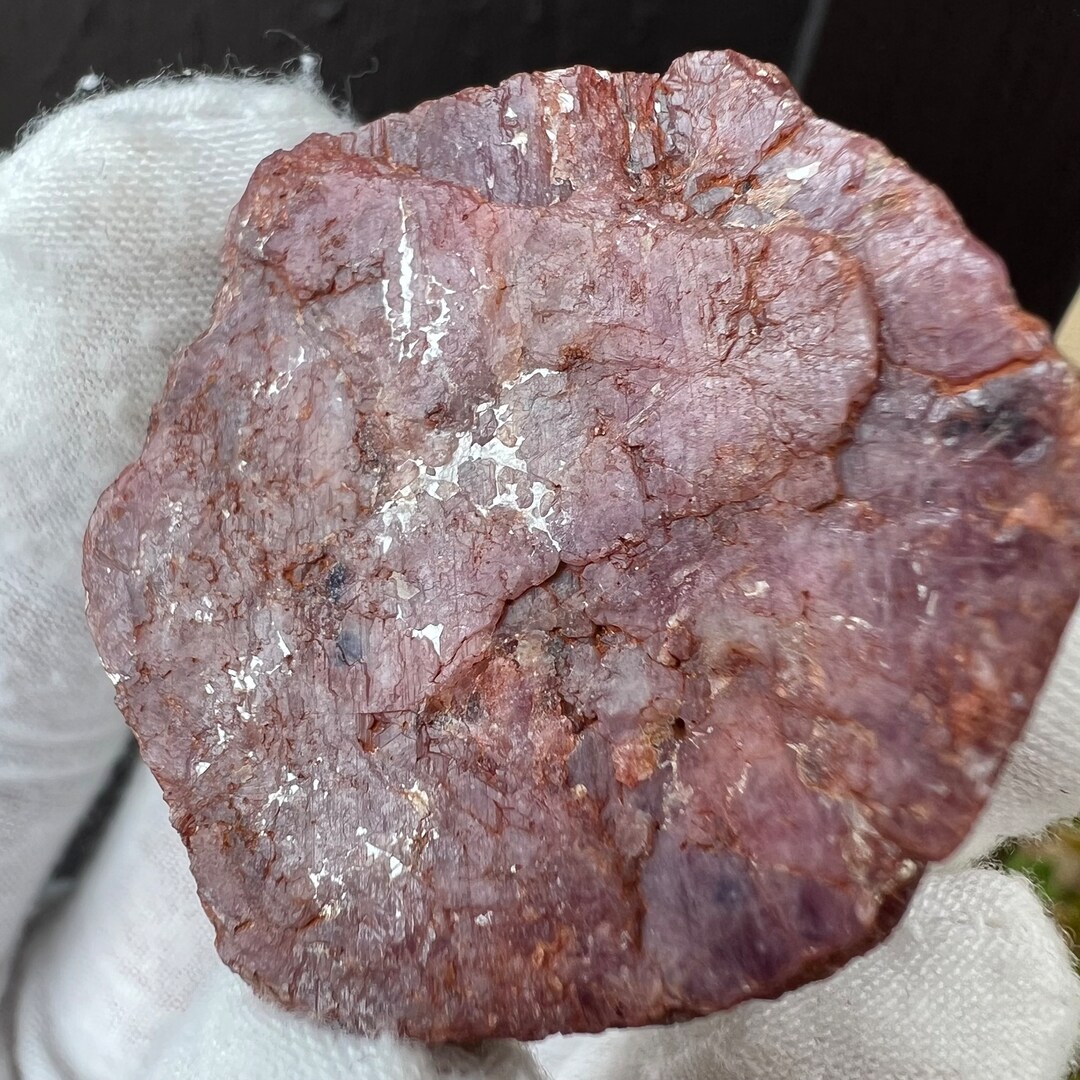Large Ruby Hexagonal Crystal From Lincoln County, North Carolina. Red ...
