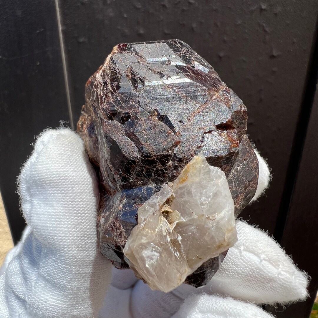 Large Almandine Garnet From Pala Mountain Range. Geometric ...