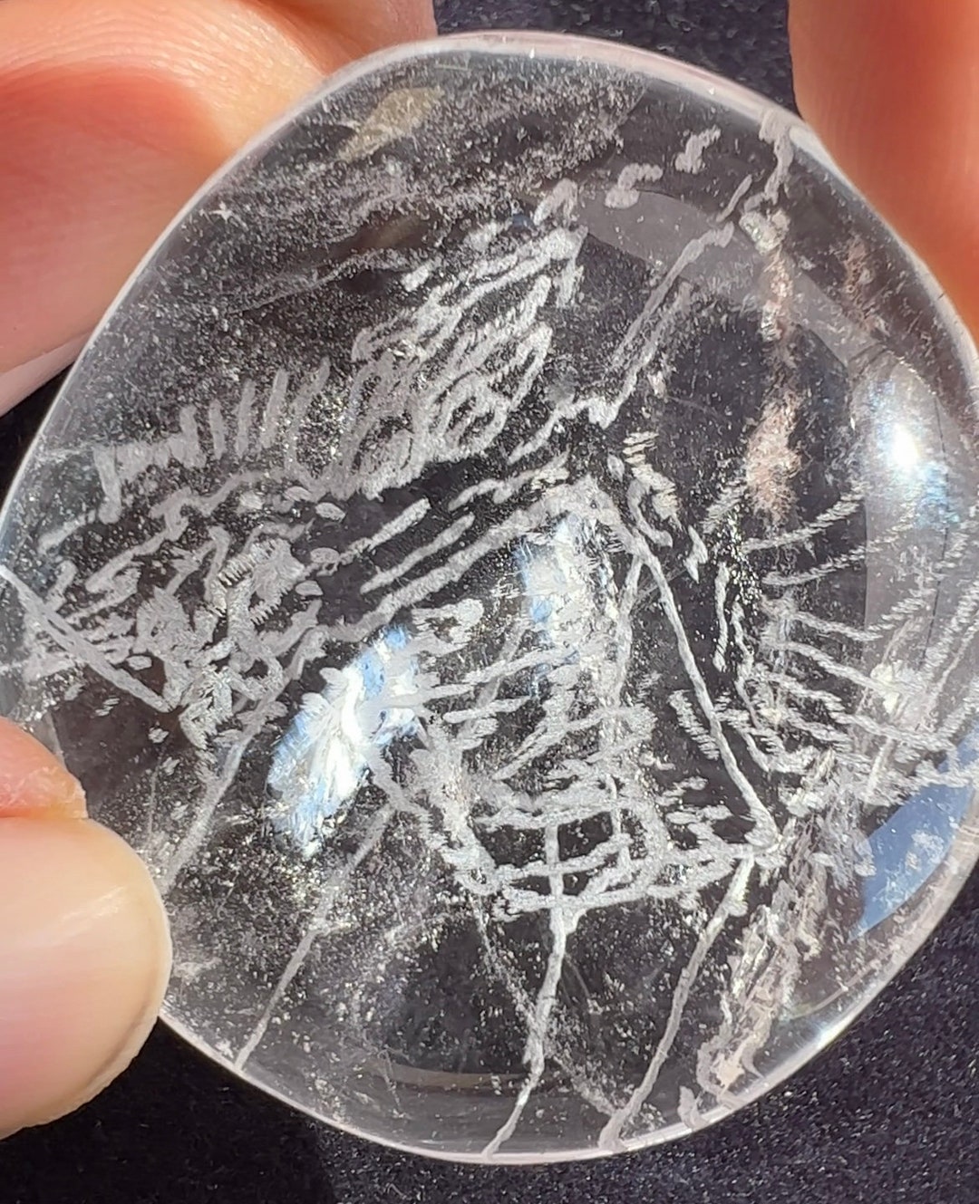 Carved Quartz Crystal. Polished Water Clear Quartz Crystal. - Etsy