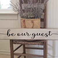 Be Our Guest Sign | Guest Room Sign | Farmhouse Guest Room - Etsy