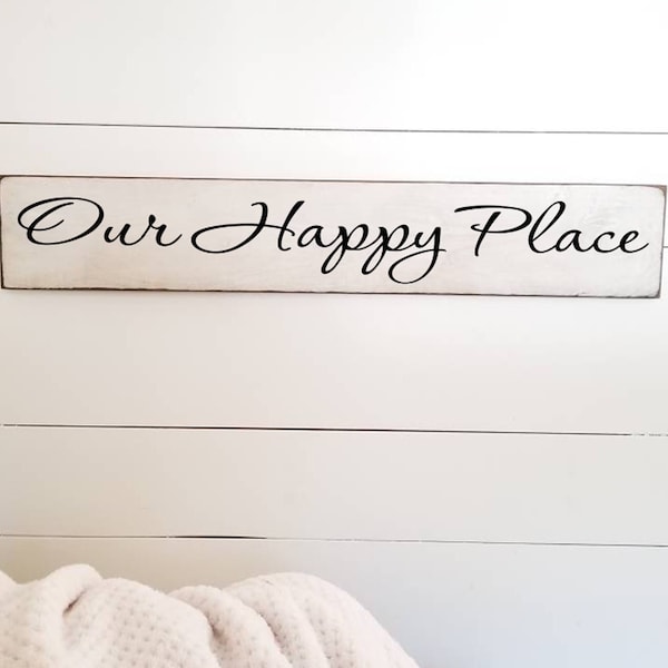 Our Happy Place Sign - Etsy