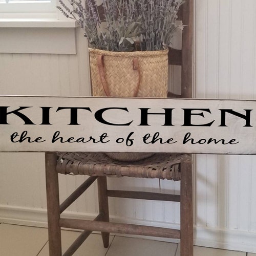 Kitchen the Heart of the Home Wood Sign Farmhouse Decor - Etsy