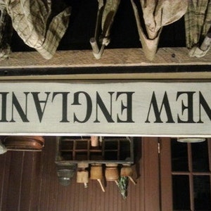 New England Primtive wooden sign home decor | Etsy