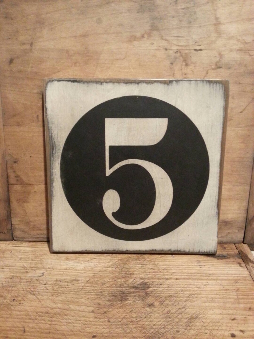 Family Number Sign: Rustic Farmhouse Gallery Wall Decor - Etsy