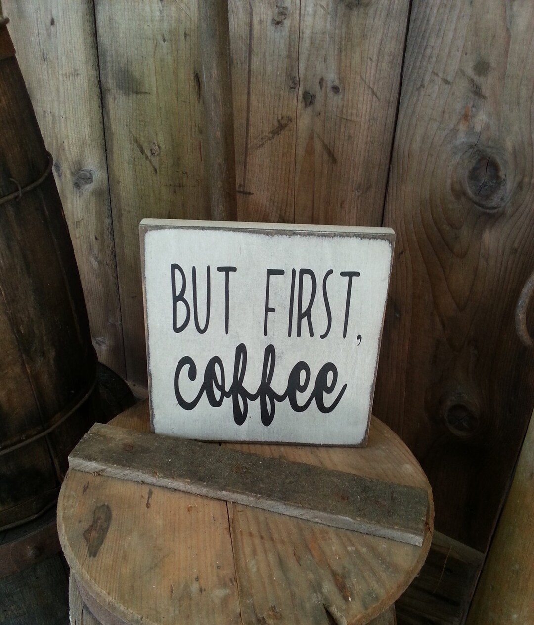 But First Coffee Sign - Kitchen Sign - Farmhouse Decor - Coffee Sign ...