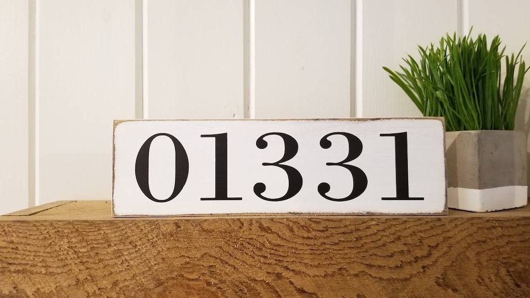 Custom Zip Code Sign - Home Sign - Personalized Sign - Zip Code Sign ...