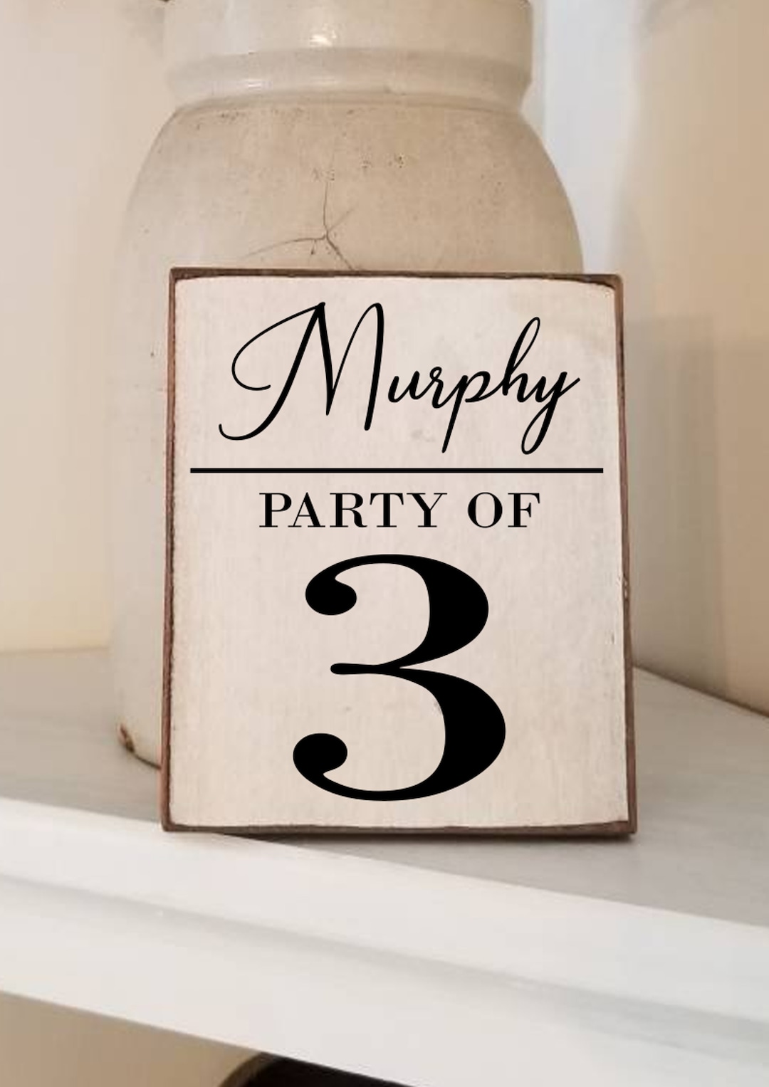 Party of Sign - Family Name Sign - Personalized Sign - Farmhouse Decor ...