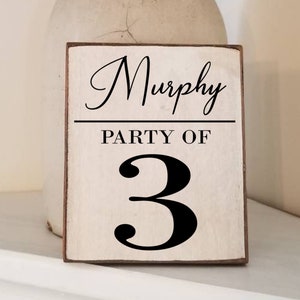 Party of Sign - Family Name Sign - Personalized Sign - Farmhouse Decor ...