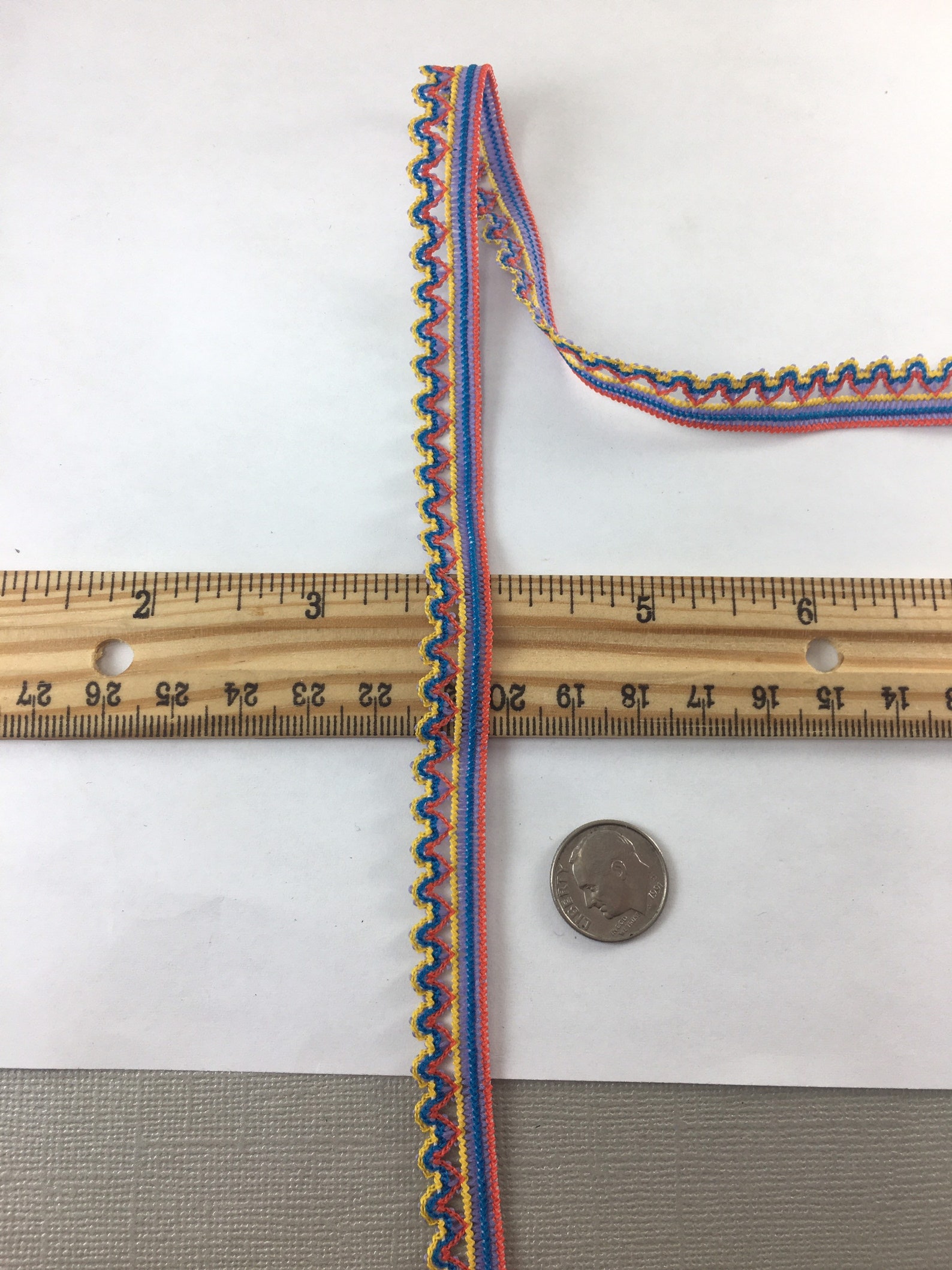 5yd Picot Elastic Trim Rainbow Rick Rack 1/2 Multicolor - Etsy