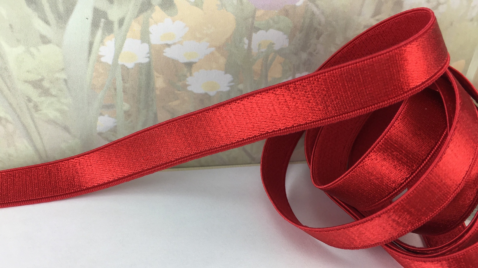 3yd Red Elastic Satin Bra Strap Stretch Trim Shiny 1/2 | Etsy