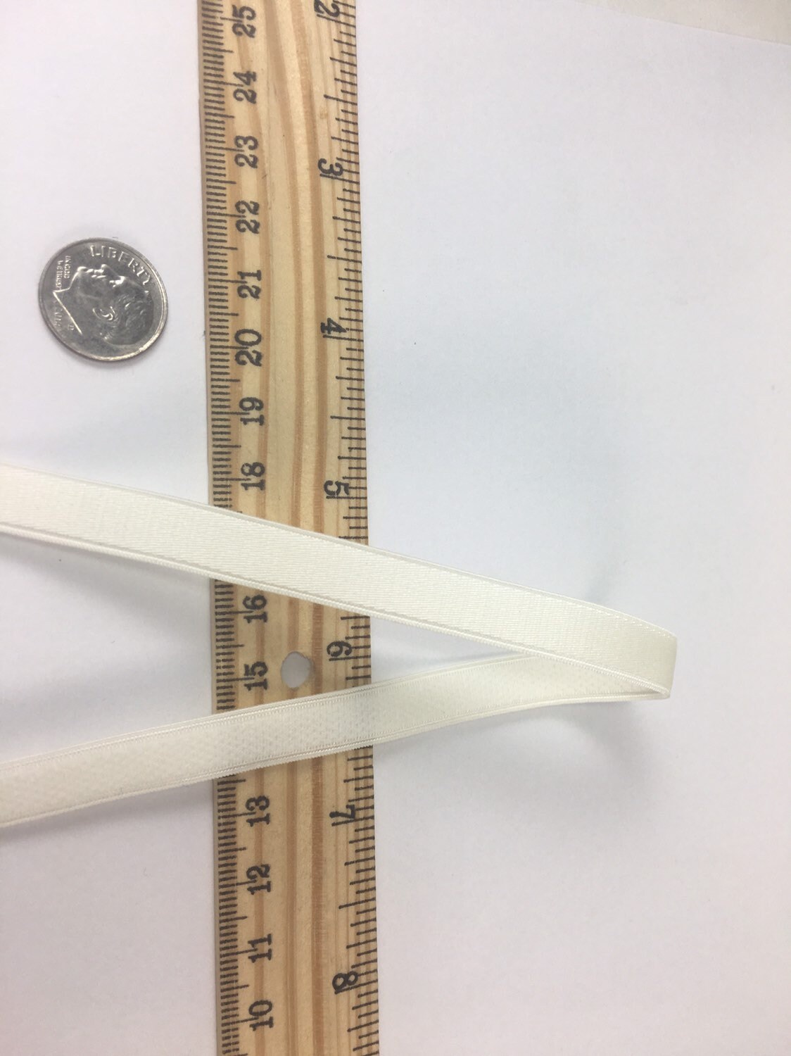 3yd Light Ivory Satin elastic trim 3/8 inch plush back | Etsy