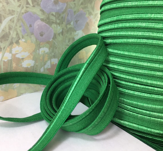 5yd Elastic Piping Green 3/8 Inch Stretch Trim Diy - Etsy