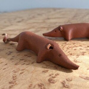 Cute Little Leather Possums, Molded Leather Possum Sculpture, Unique ...