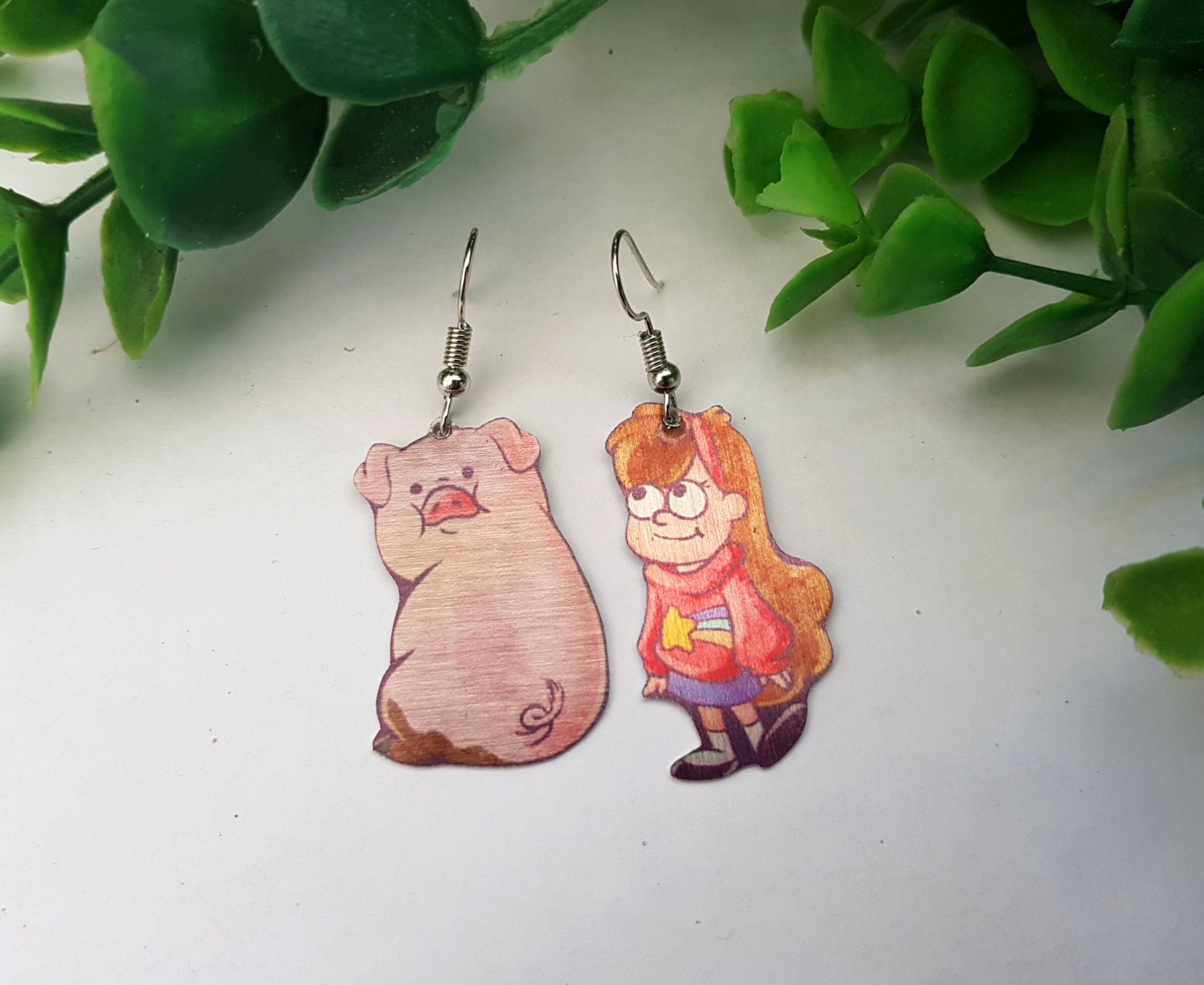 Gravity Falls Mabel Pines Waddles Pig Cute Kawaii Metal Dangle | Etsy UK