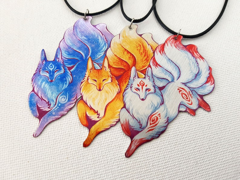 Kitsune Magic Fox Fantasy Spirit Totem Animal Galaxy Ginger - Etsy Ireland